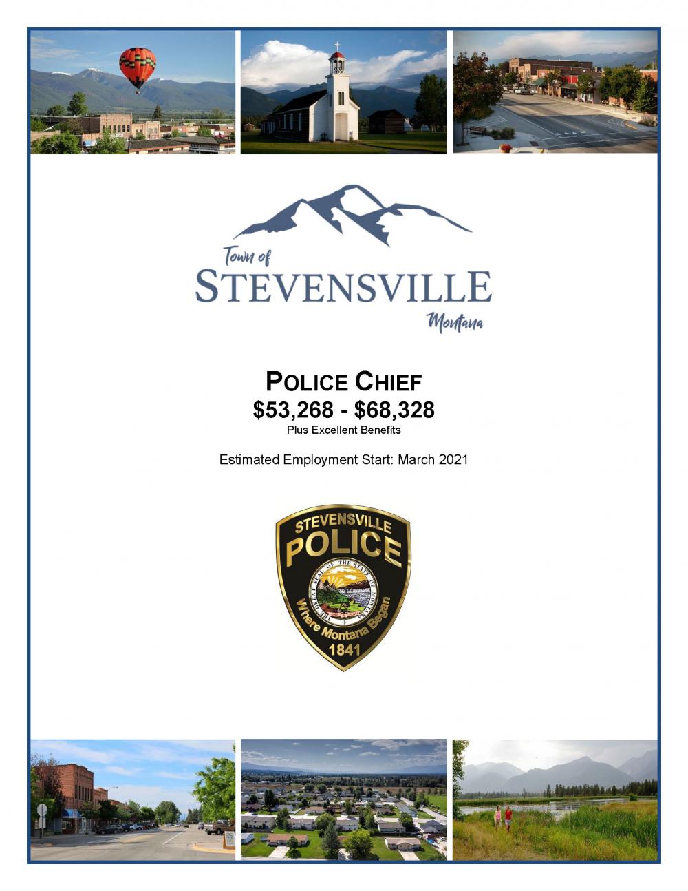Police Chief | Stevensville Montana